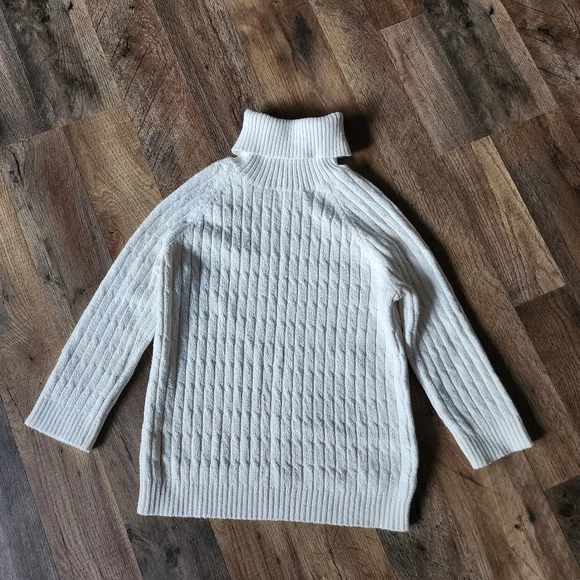 George | Sweaters | Vintage 98s George Ivory Off White Ribbed Knit 34 ...